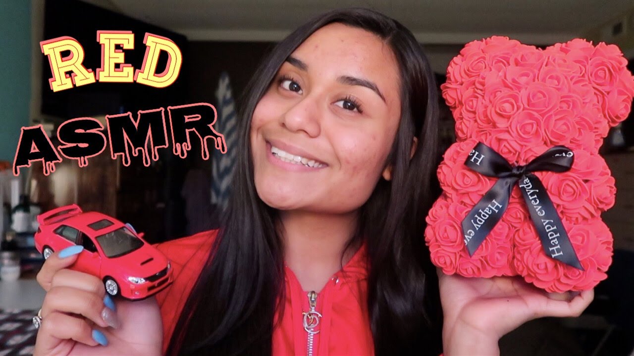 ASMR RED TRIGGERS **SO RELAXING!** - YouTube