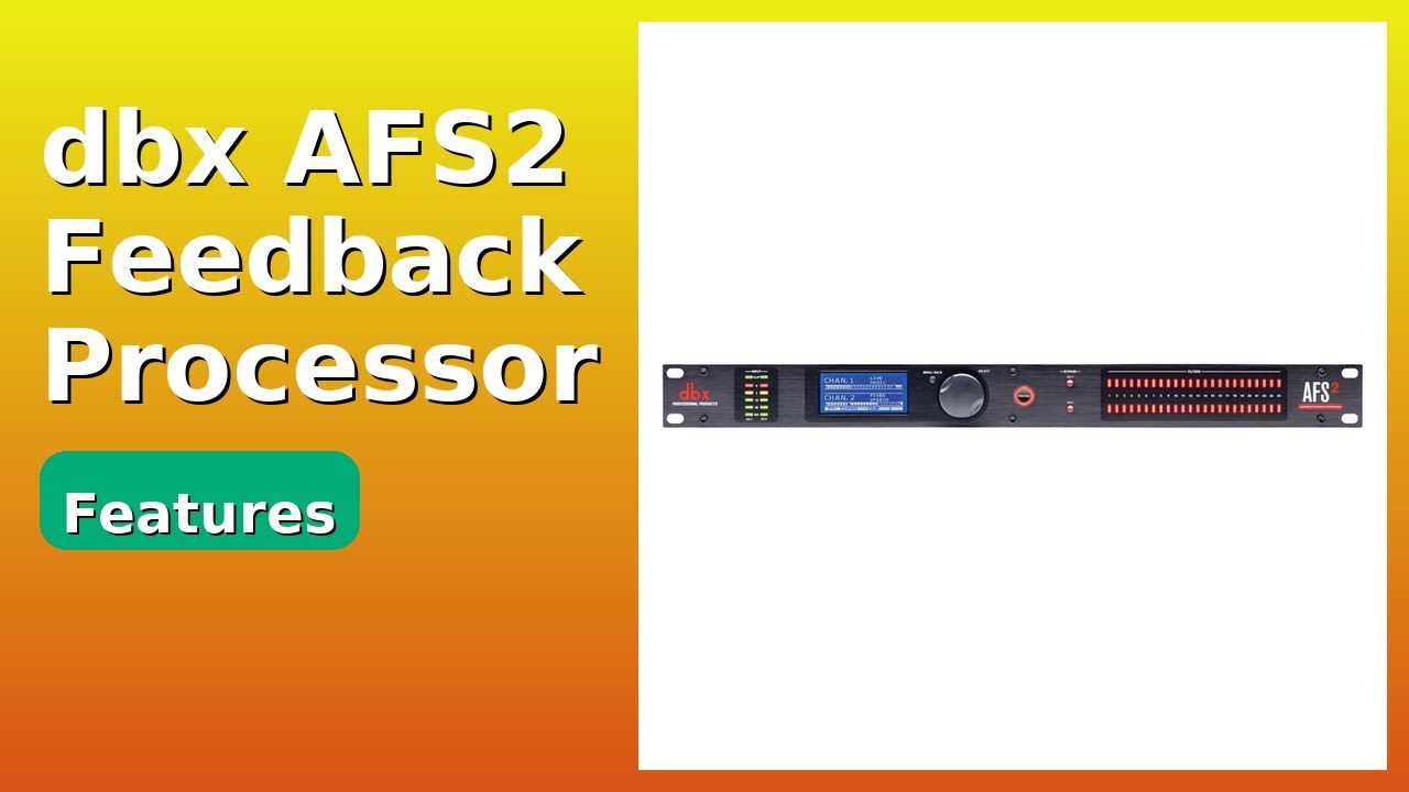 REVIEW (2026): dbx AFS2 Feedback Processor. Features. - YouTube