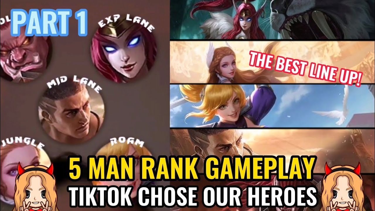TikTok Decides Our Line Up in Rank Game (Part 1) | The Best Line Up in ...