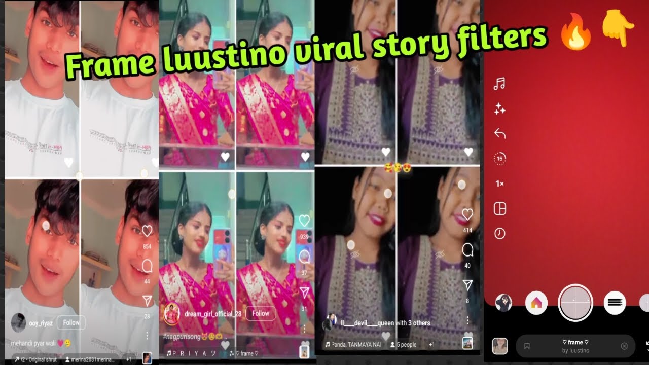 Frame luustino Viral Filter | Instagram trending Frame reels filters ...