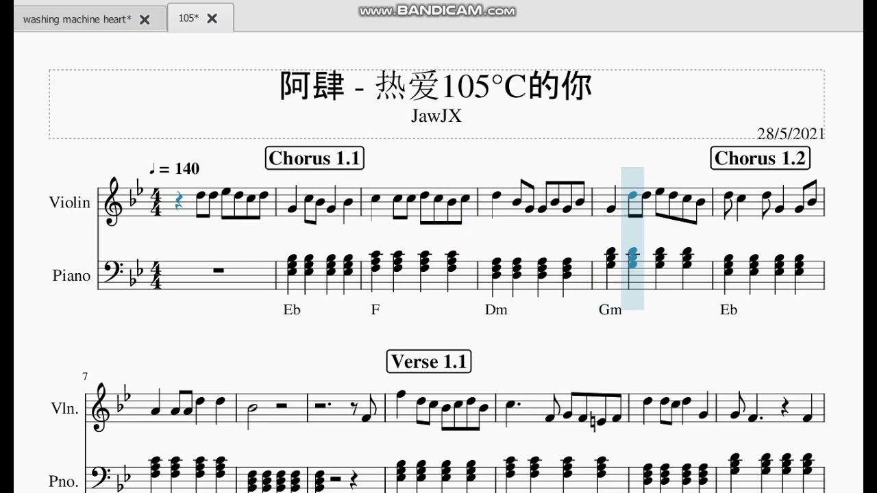 Super Idol的笑容 - Violin Sheet Music 小提琴曲谱 - YouTube