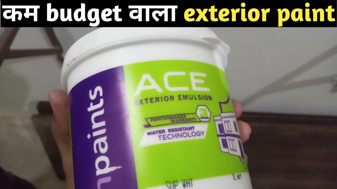 Ace Exterior Emulsion Paint | Exterior wall paint - YouTube
