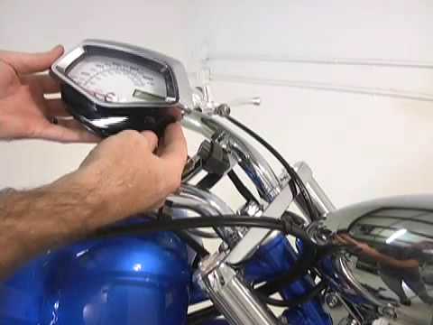 Honda Fury Speedo Face install video - YouTube