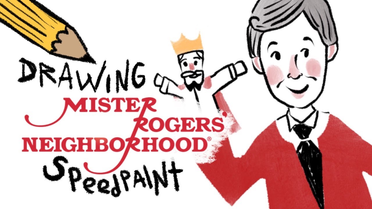 Drawing MR. ROGERS' Neighborhood | SPEEDPAINT - YouTube
