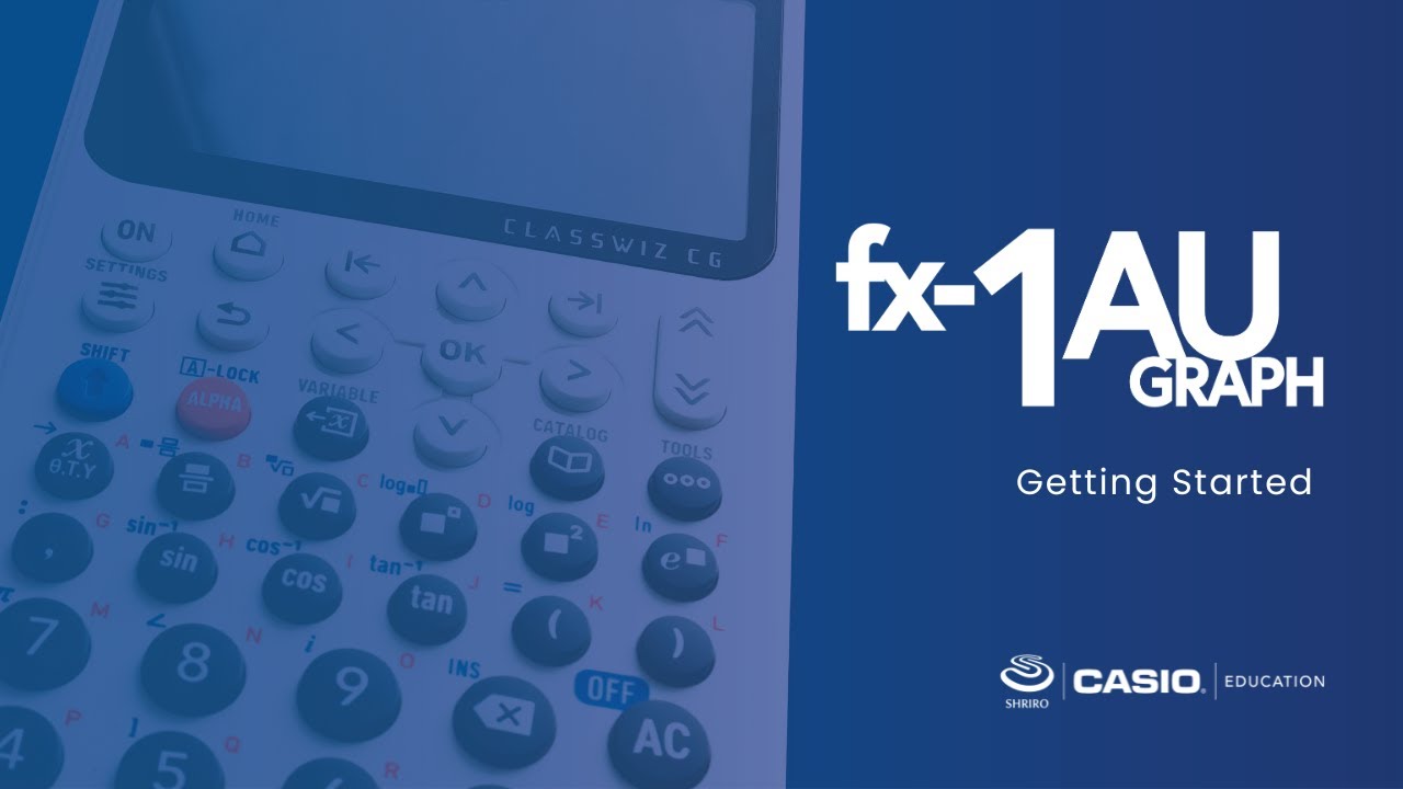 Getting Started with the fx-1AU GRAPH - YouTube