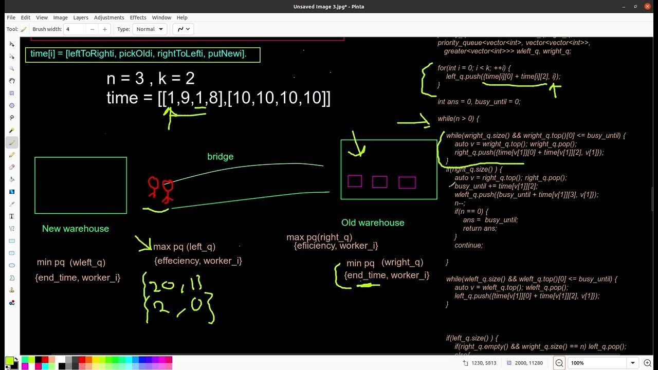 Leetcode | Weekly Contest 327 | 2532 Time to Cross a Bridge - YouTube