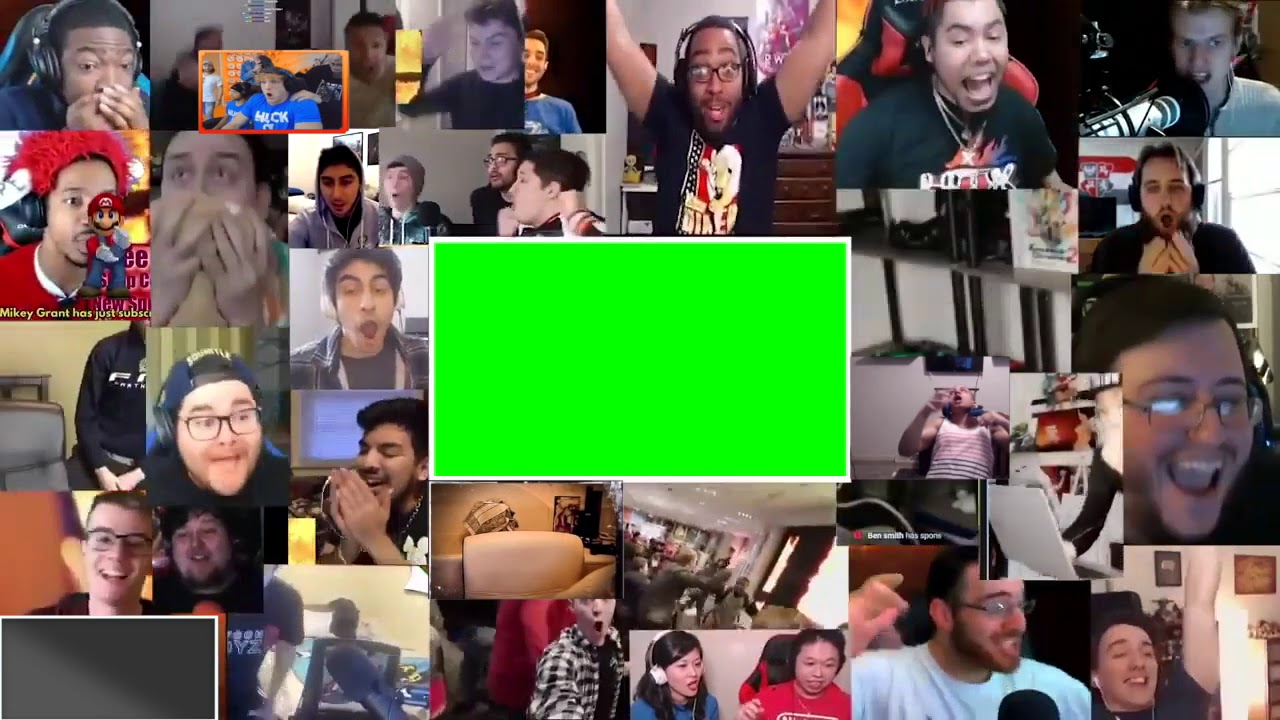 The Ultimate Green Screen Reaction Template - YouTube