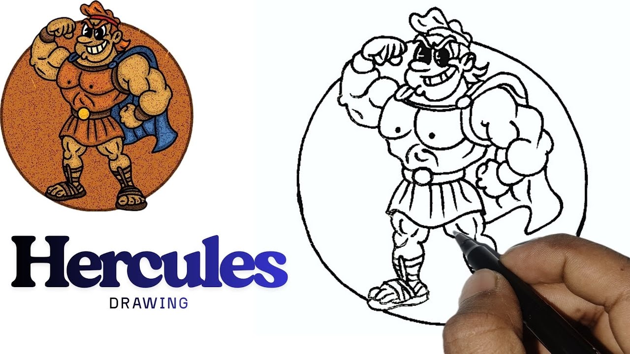 How to draw hercules drawing stap by stap #video #viral - YouTube