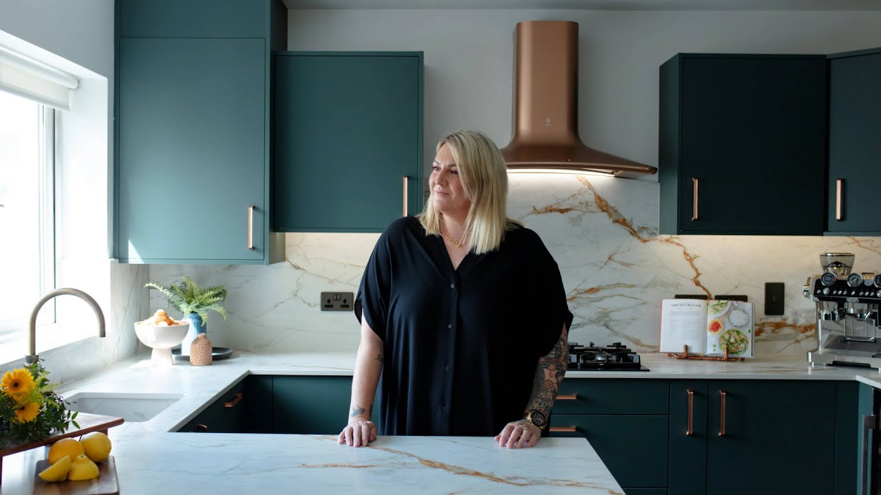 Inside Gina Daly's Green Kitchen Transformation - YouTube