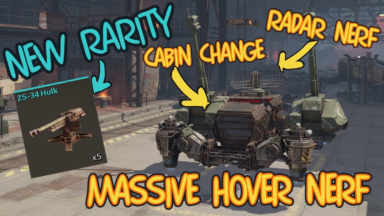 Hover nerf, radar nerf and new weapons, rarity and more - Crossout 2020 ...