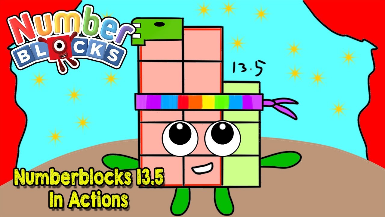 Numberblocks 13,5 In Actions - Numberblocks Band Halves fanmade drawing ...