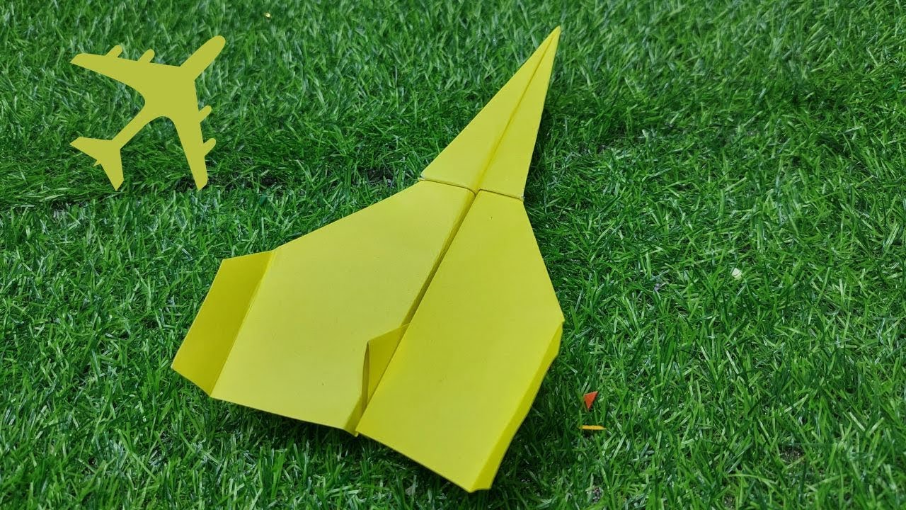 How To Fold A Paper Airplane That Flies Far | Paper Airplane Tutorial ...