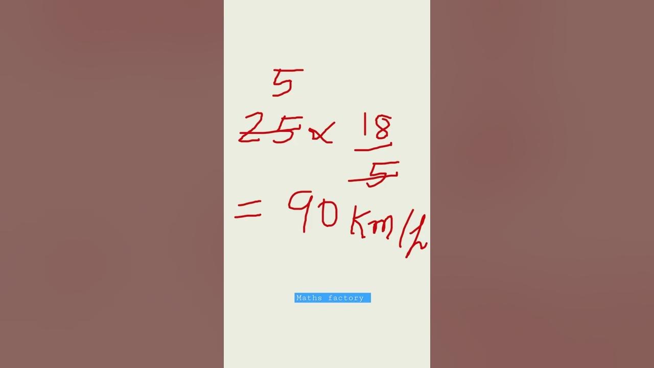 M s Km h Change M s Into Km h shorts 10th maths m-s-km-h-change-m-s-into-km-h-shorts-10th-maths