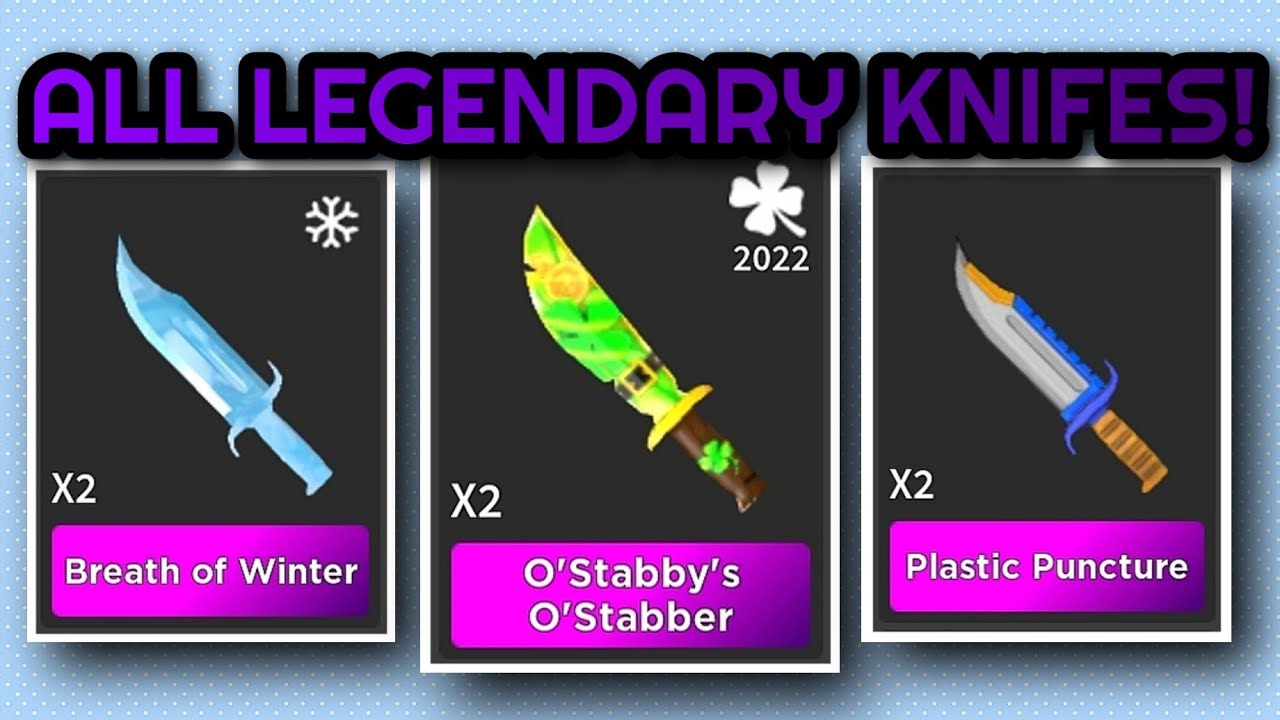 All Legendary Knives in STK!||🔪 Survive the killer Roblox - YouTube