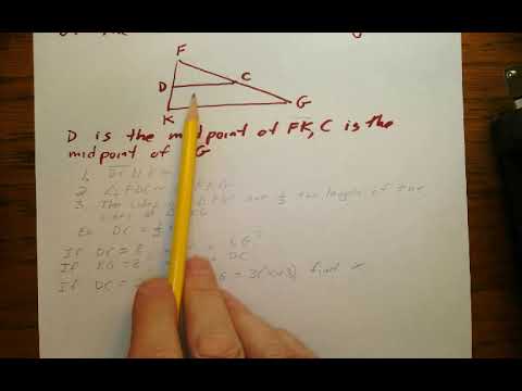 Connecting the Midpoints of the Sides of a Triangle - YouTube