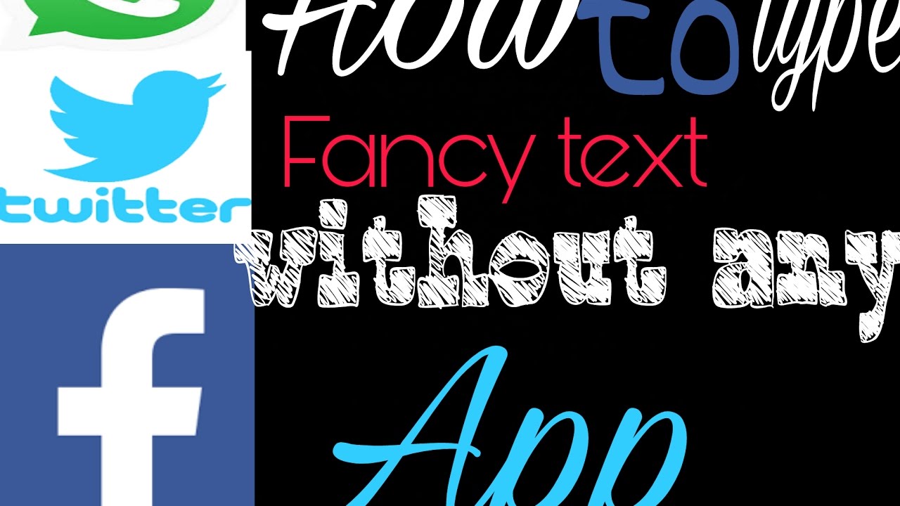 How to type fancy text in social media without any app - YouTube