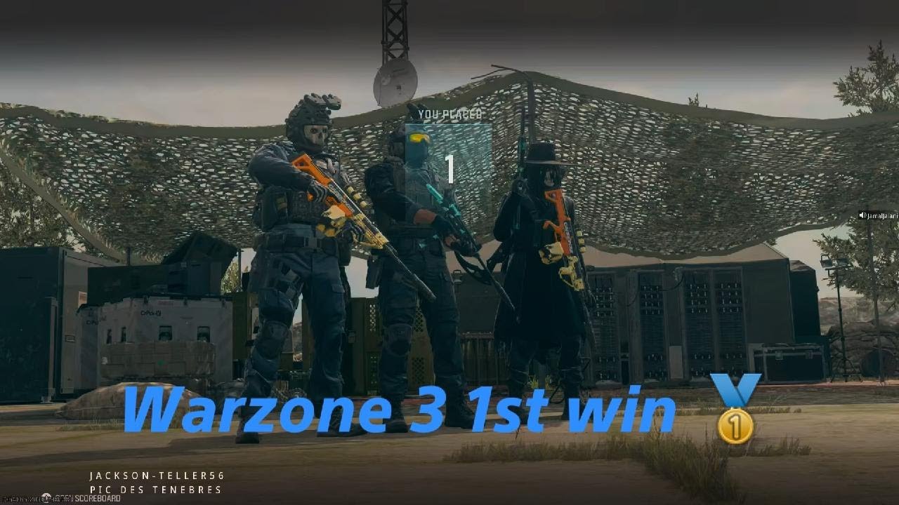 Call of Duty_Warzone 3 1st win - YouTube