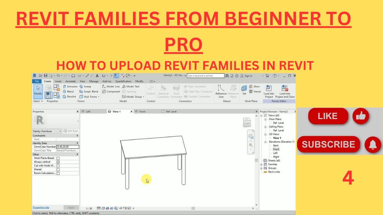 HOW TO UPLOAD REVIT FAMILIES IN REVIT - YouTube
