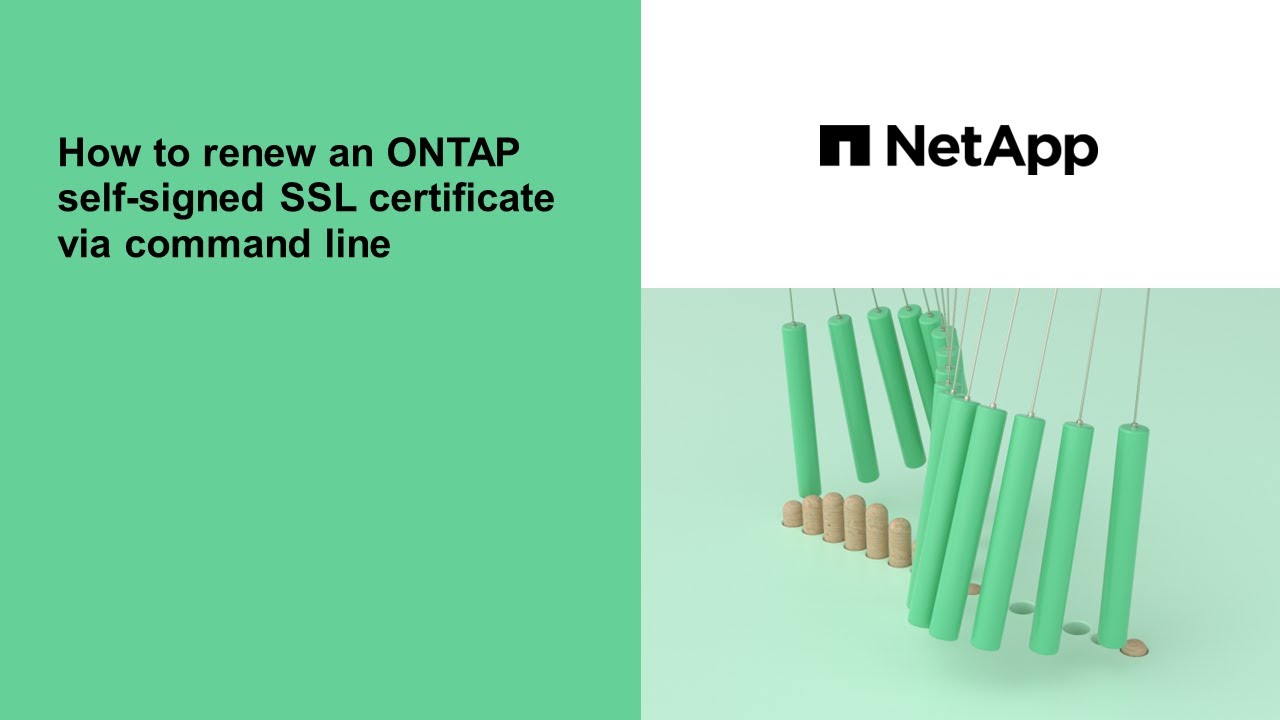 How to renew an ONTAP self signed SSL certificate via command line ...