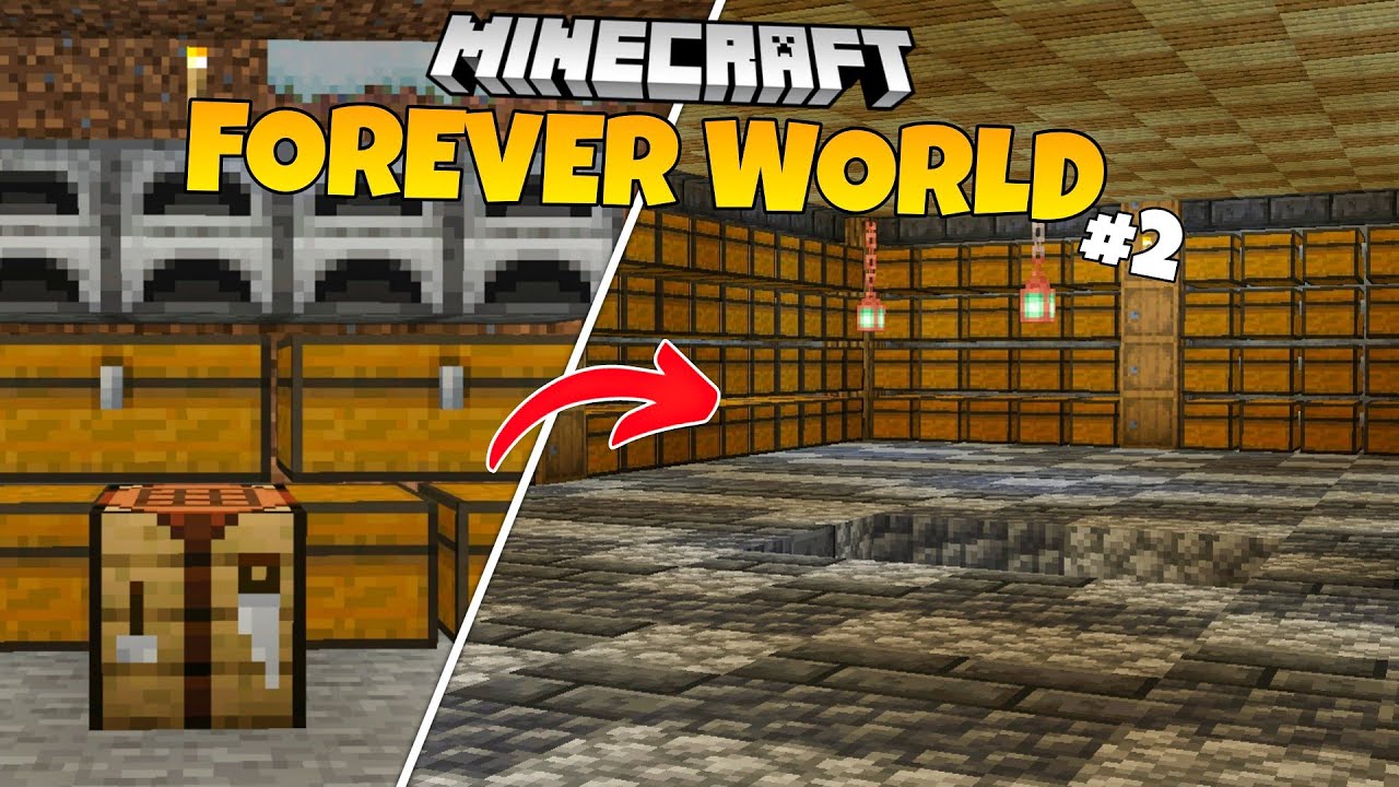 Building an Enchanting Underground Storage Room! | Forever World (Day ...
