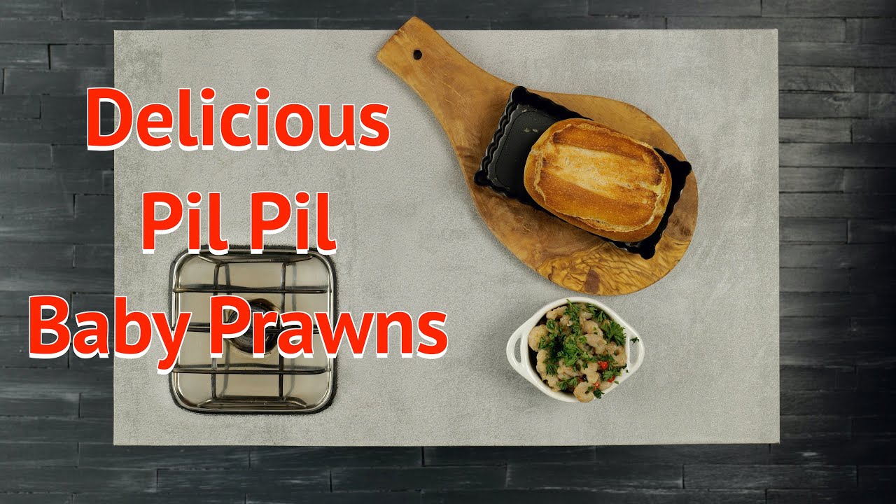 Delicious Pil Pil Baby Prawns 4K - YouTube