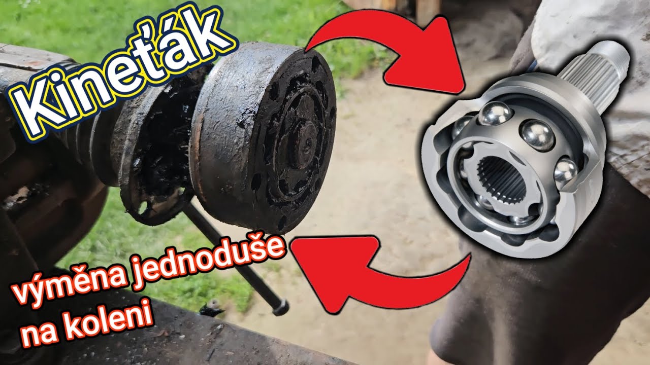 Jak vyměnit homokinetický kloub / výměna kineťáku doma na koleni VW ...
