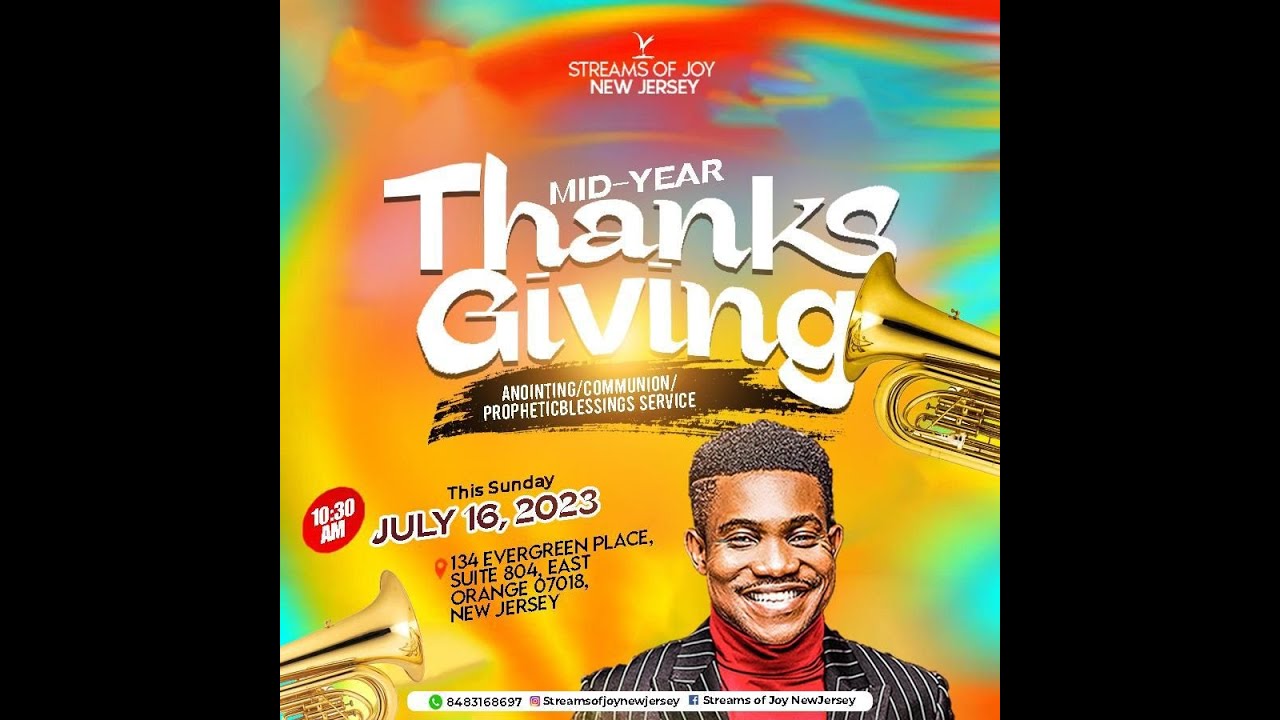 MID-YEAR THANKSGIVING || PROPHETIC BLESSINGS || SUNDAY SERVICE || JULY ...