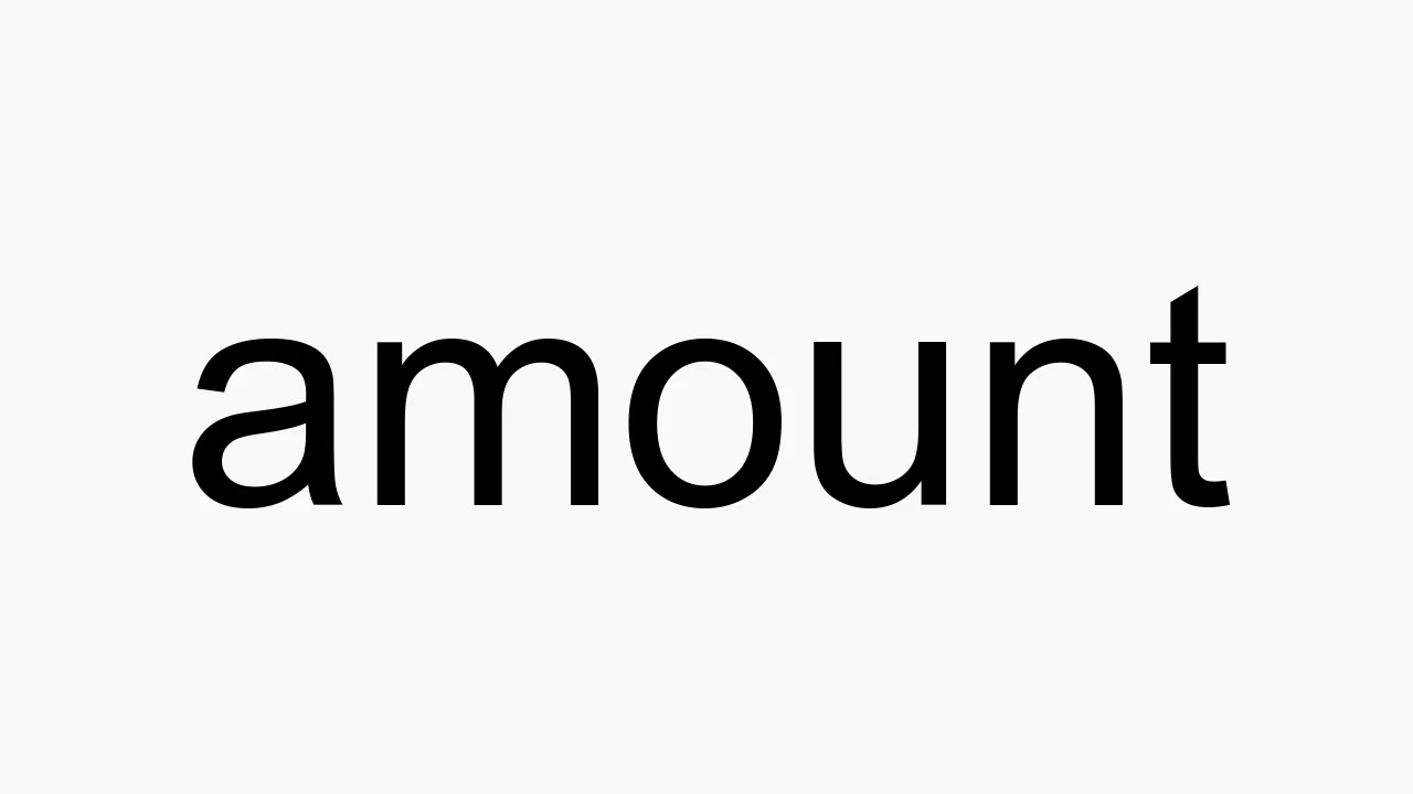 How To Pronounce Amount YouTube how-to-pronounce-amount-youtube
