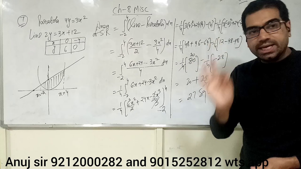 Part-4|Application of Integral(AOI)|By Anuj sir(all rounder wale)||Area ...