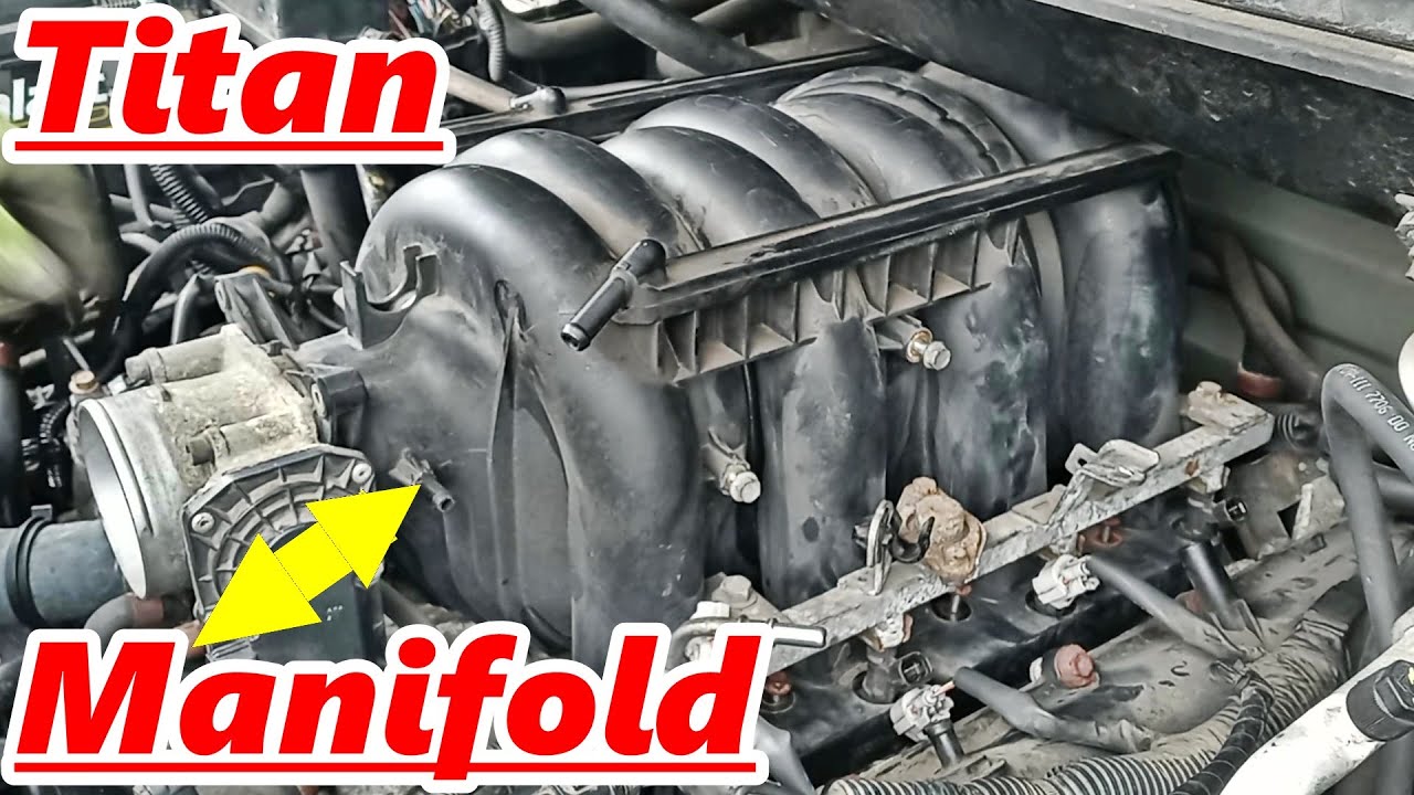 Nissan Titan Intake Manifold Gasket Replacement - YouTube