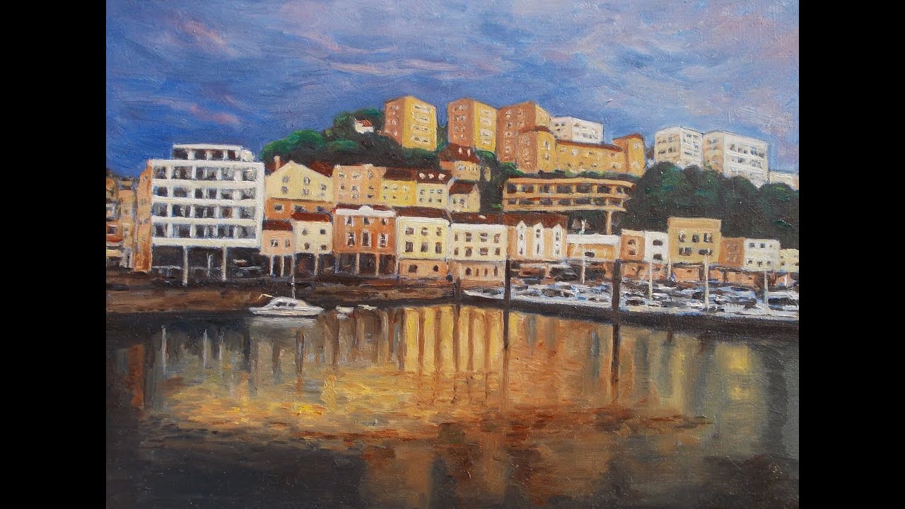 Painting Torquay Harbour in Oils Part Two: Detail and Overglaze - YouTube