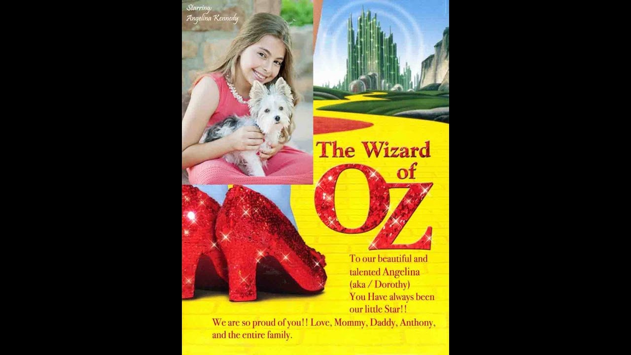 ANGELINA KENNEDY as Dorothy in "The Wizard of Oz" - YouTube