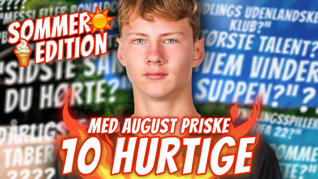 10 HURTIGE MED AUGUST PRISKE FRA PSV Eindhoven - YouTube