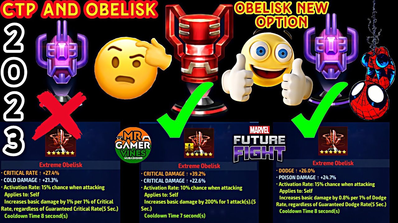 🤨new OBELISK option TEST and best CTP and OBELISK 🤫 in Marvel future ...