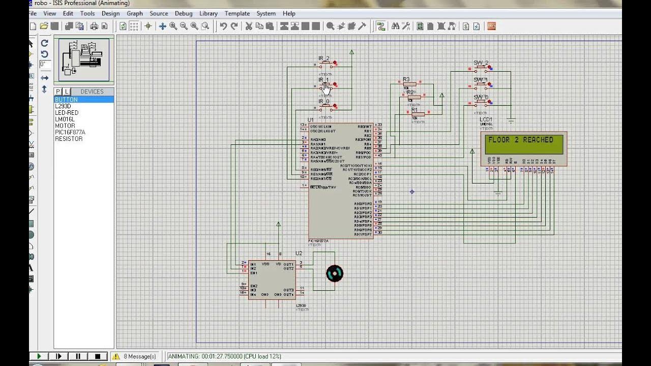 Elevator control using pic microcontroller - YouTube