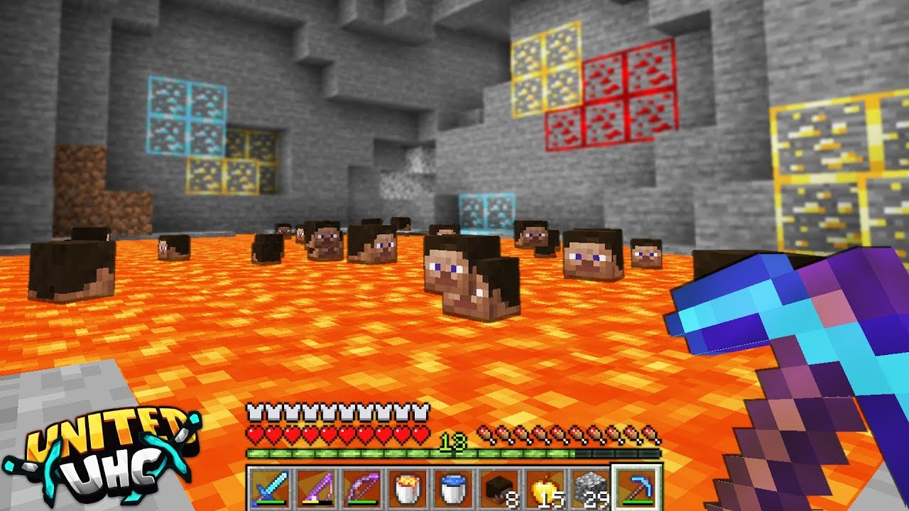 Minecraft UHC but the golden heads are CURSED.. - YouTube