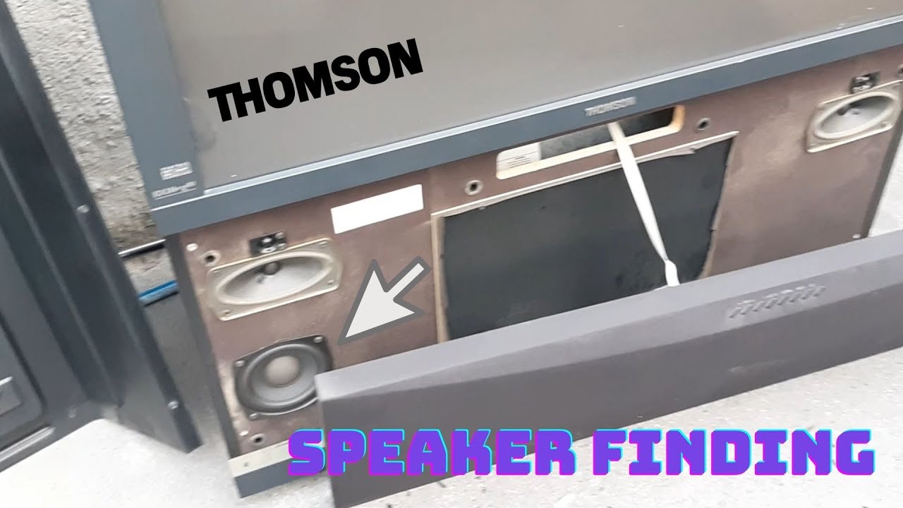 Speaker Finding #3: Thomson Projection Tv, LG monitor with boxed ...