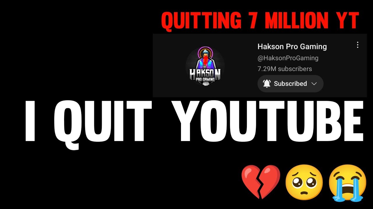 I QUIT YOUTUBE 💔 Last Video Of My YouTube 😭 - YouTube
