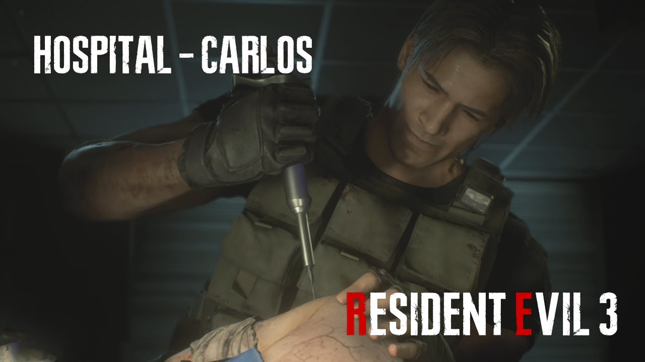 Resident Evil 3 Remake [RE3] - # 9 Hospital Carlos - Walkthrough - YouTube