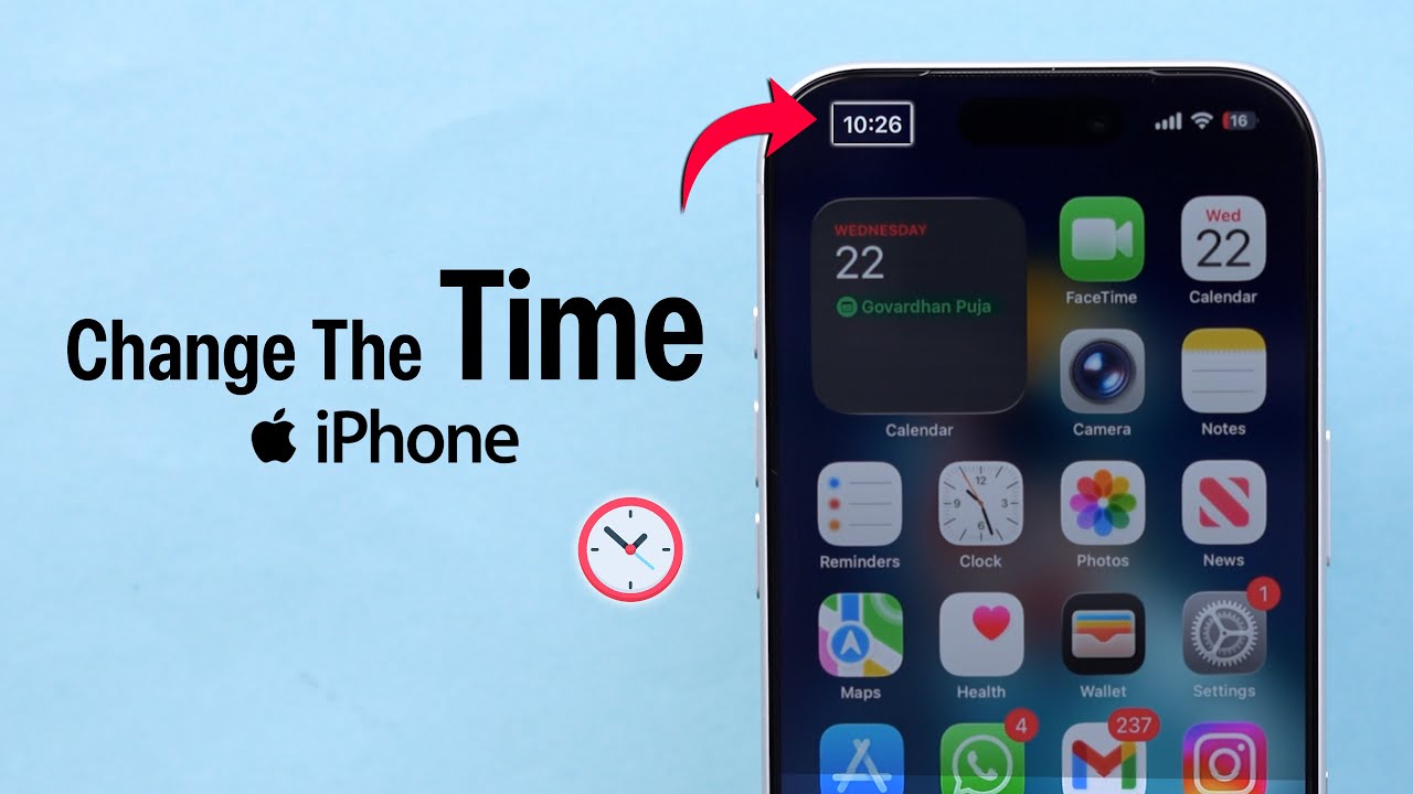 Change Your iPhone Time in SECONDS with This Simple Trick - YouTube