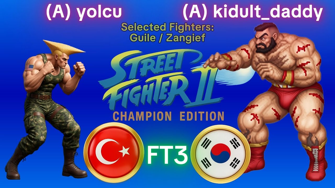 yolcu VS. kidult_daddy - Street Fighter II' Champion Edition - FT3 - 10 ...