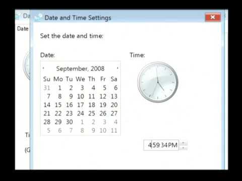 How to Reset a Computer Clock With Microsoft - YouTube