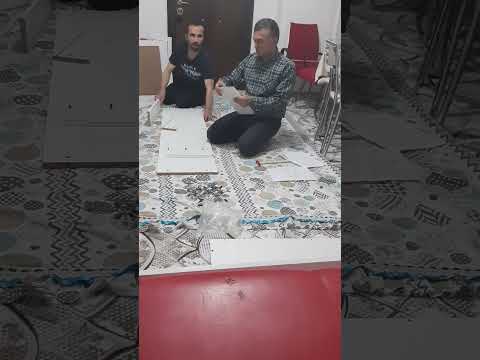 Afılli milano 3 kapaklı 2 çekmeceli dolap kurulumu