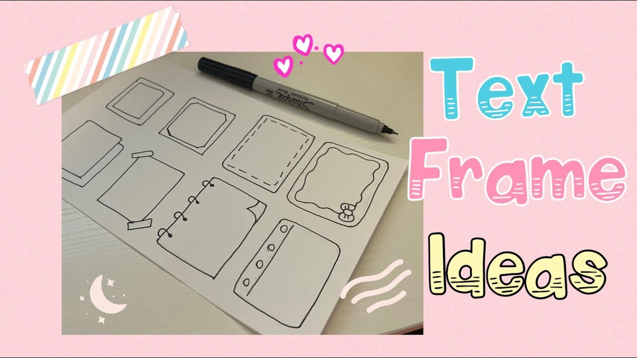 Text Frame Ideas l Journal & Planner Designs #doodle #textframes # ...