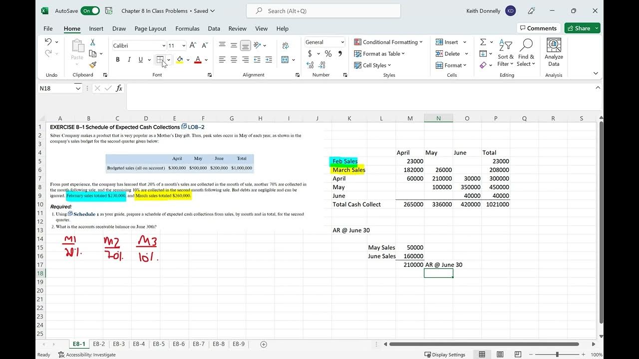 Managerial Accounting - Chapter 8 Problems - YouTube