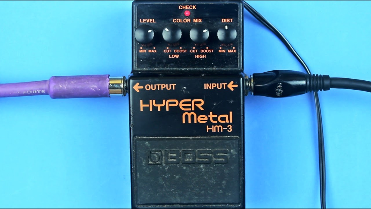 BOSS HYPER Metal HM-3 pedal demo - YouTube