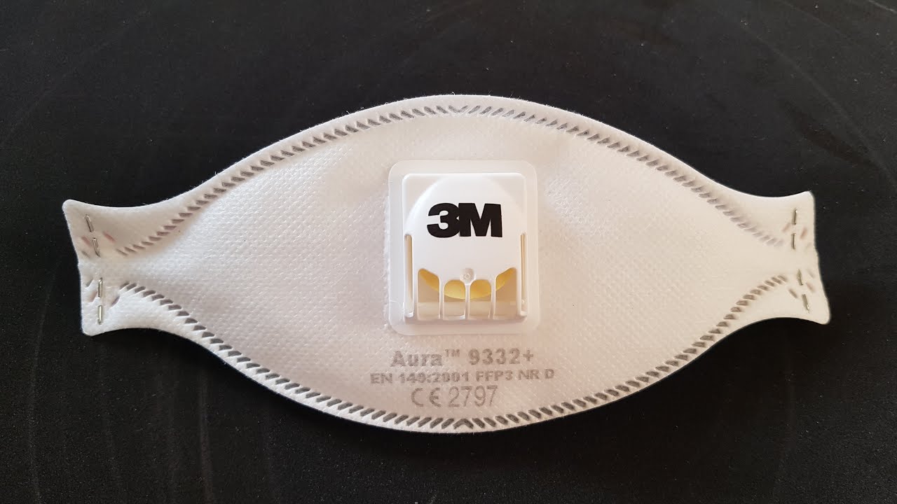 M3 Aura 9332+ FFP3 NR D Insulation & Hardwood Particulate Respirator ...