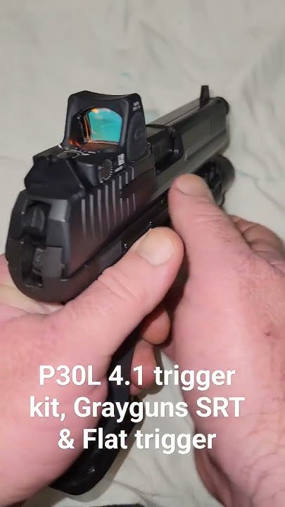 HK P30L 4.1 trigger with grayguns short reset and flat trigger - YouTube