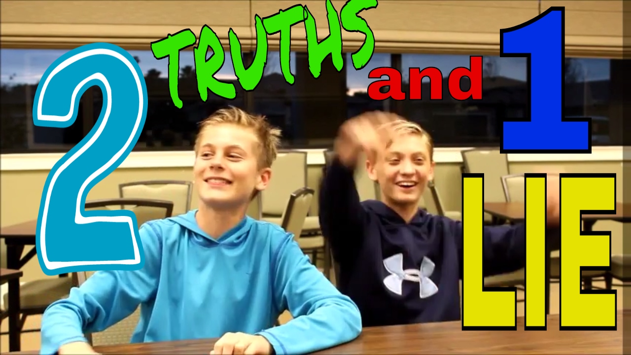 TWO TRUTHS ONE LIE CHALLENGE!!! - YouTube