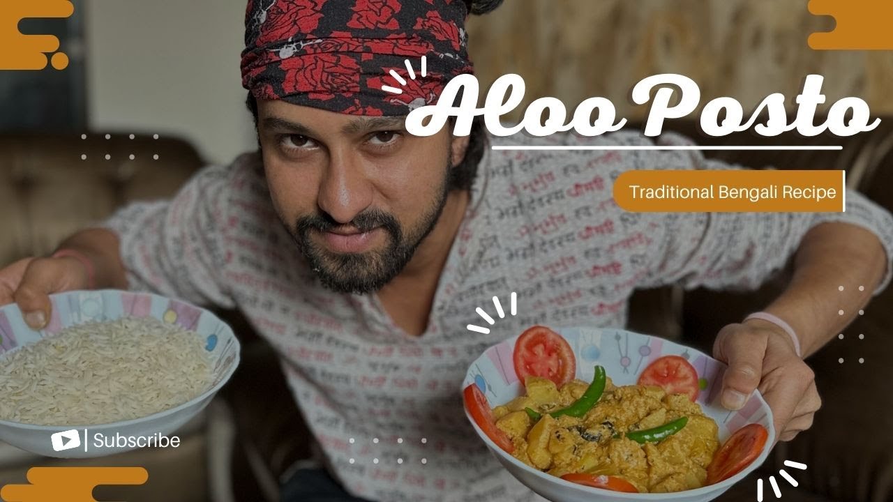 Traditional Bengali Cuisine - Aloo Posto with Tomato ️ | Vegetarian ...